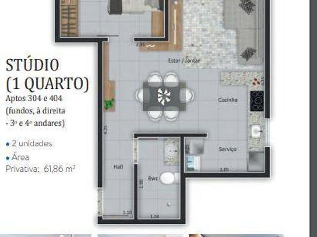 Apartamento para Venda em Cascavel/PR 1 Dorm. 61 m2 Área Útil