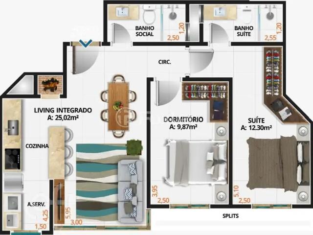 Apartamento para Venda em Capão da Canoa/RS Navegantes 2 Quartos