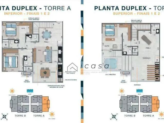 Apartamento para Venda em Caraguatatuba/SP Martim de Sá 3 Quartos