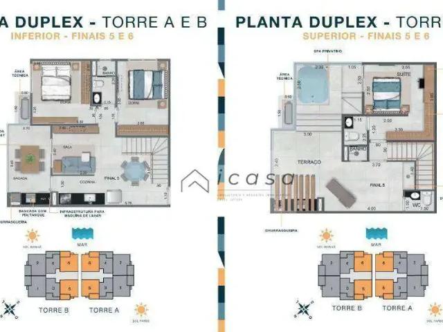 Apartamento para Venda em Caraguatatuba/SP Martim de Sá 3 Quartos