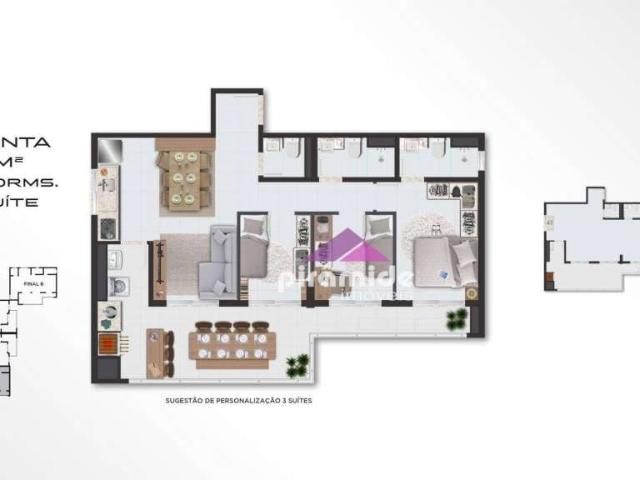 Apartamento para Venda em Caraguatatuba/SP Massaguaçu 3 Quartos