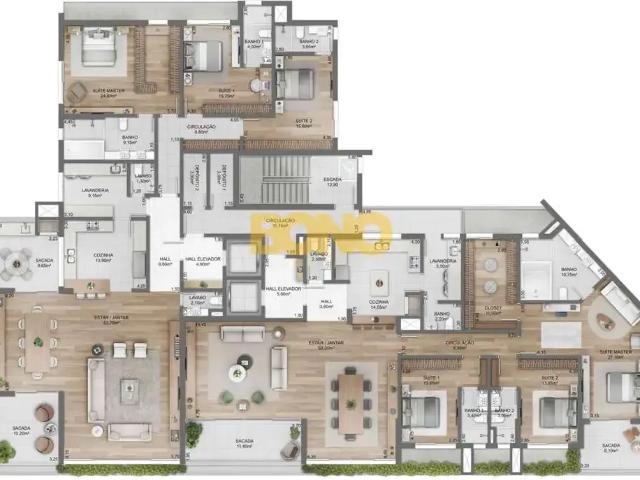 Apartamento para Venda em Caxias do Sul/RS Exposição 3 Quartos