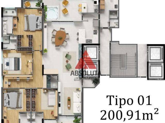 Apartamento para venda em Centro em Americana São Paulo de 200.00m² com 4 Quartos, 4 Suítes e 3 Garagens