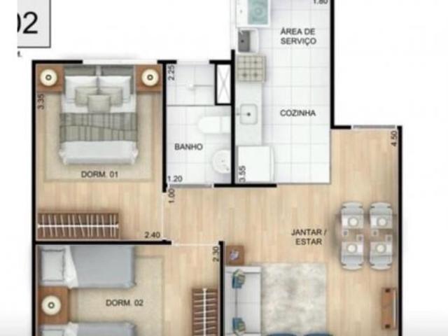Apartamento para venda em Chácaras Santa Inês São Benedito