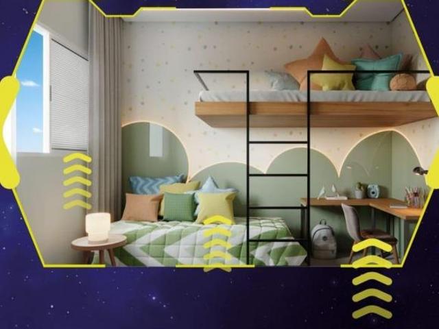 Apartamento para venda em Condomínio Smart Apê de 52.00m² com 2 Quartos e 1 Garagem