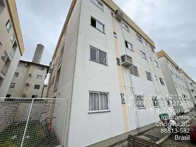 Apartamento para Venda em Criciúma/SC Linha Batista 2 Quartos