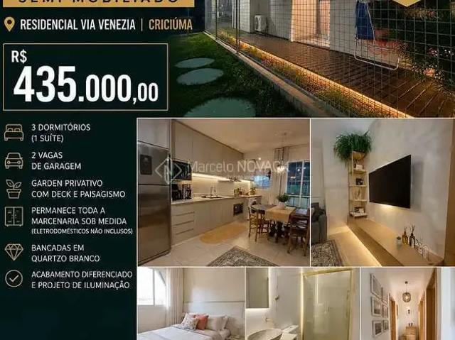 Apartamento para Venda em Criciúma/SC Pinheirinho 3 Quartos