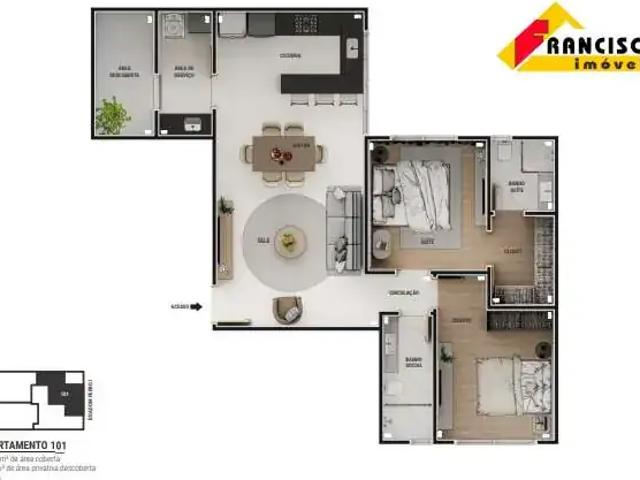 Apartamento para Venda em Divinópolis/MG Sidil 2 Quartos