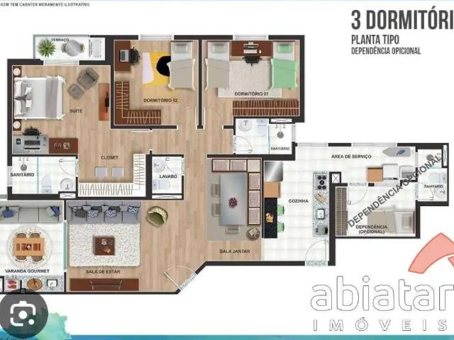 Apartamento para Venda em Embu das Artes/SP Parque Esplanada do Embu 3 Quartos