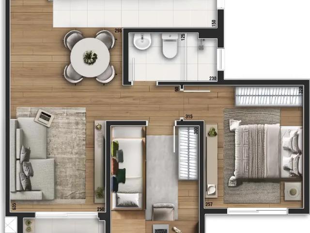 Apartamento para Venda em Fazenda Rio Grande/PR Santa Terezinha 2 Quartos