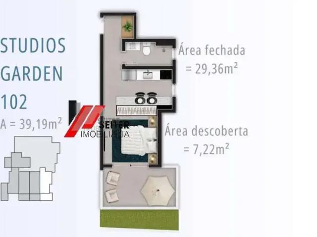 Apartamento para Venda em Florianópolis/SC Trindade 1 Quartos