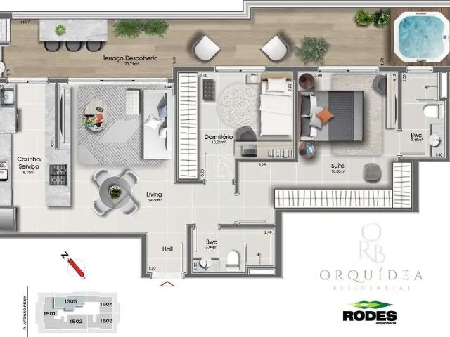 Apartamento para Venda em Florianópolis/SC Canto 2 Quartos