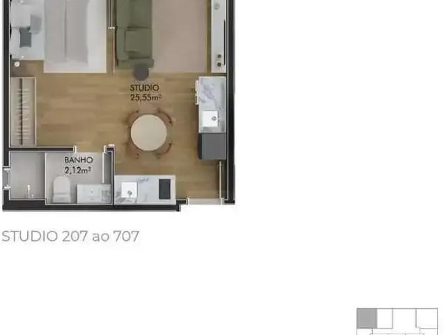 Apartamento para Venda em Florianópolis/SC Centro 1 Quartos