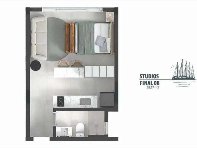 Apartamento para Venda em Florianópolis/SC Centro 1 Quartos