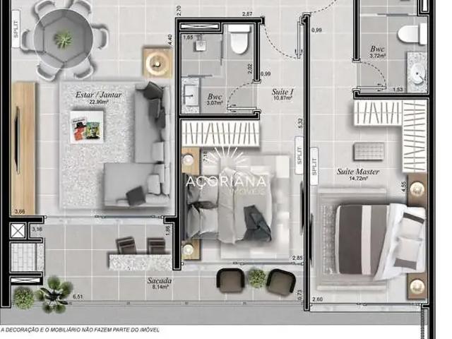 Apartamento para Venda em Florianópolis/SC Rio Tavares 2 Quartos