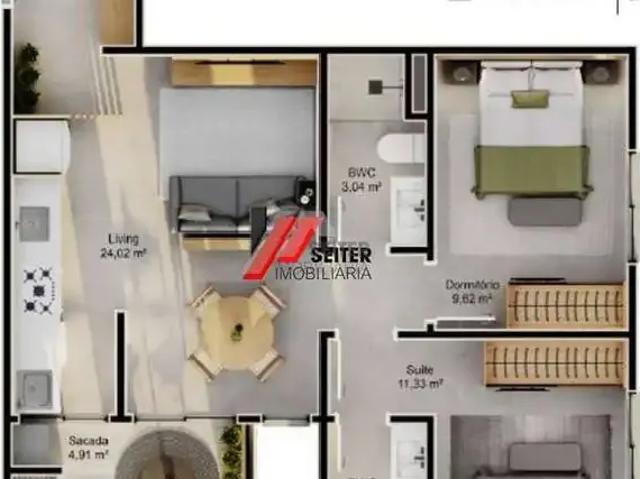 Apartamento para Venda em Florianópolis/SC Saco Grande 2 Quartos