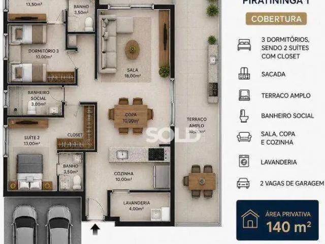 Apartamento para Venda em Franca/SP Jardim Centenário 3 Quartos