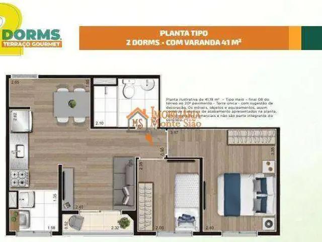 Apartamento para Venda em Guarulhos/SP Picanço 2 Quartos