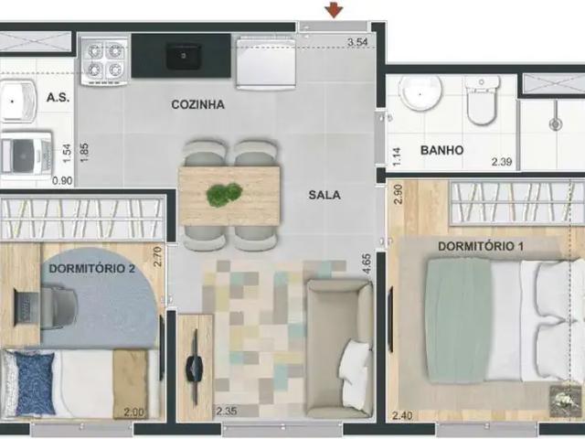 Apartamento para Venda em Guarulhos/SP Ponte Grande 1 Quartos