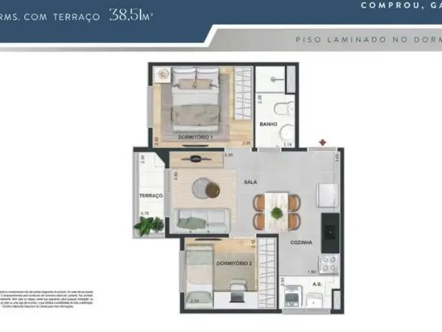 Apartamento para Venda em Guarulhos/SP Ponte Grande 2 Quartos