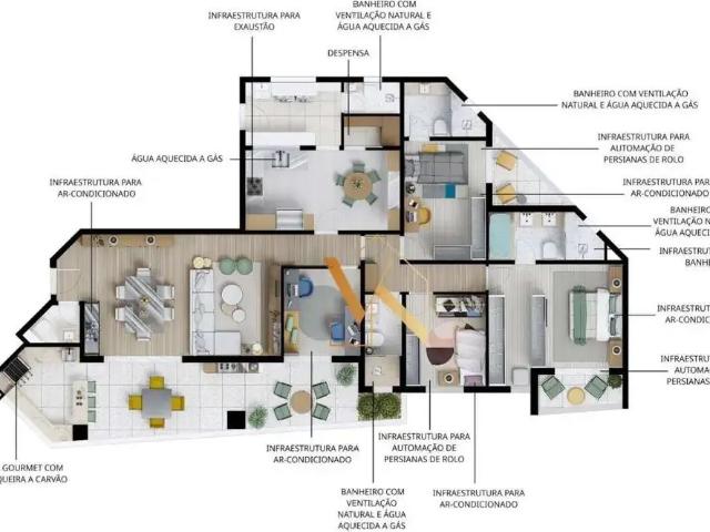 Apartamento para Venda em Guarulhos/SP Vila Augusta 3 Quartos