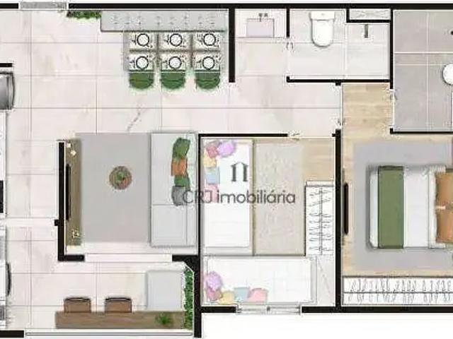 Apartamento para Venda em Guarulhos/SP Vila das Bandeiras 1 Quartos