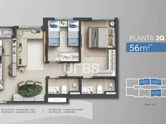 Apartamento para Venda em Goiânia/GO Jardim América 2 Quartos