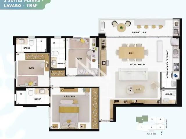 Apartamento para Venda em Goiânia/GO Jardim América 3 Quartos