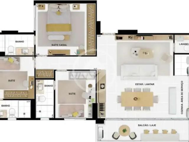 Apartamento para Venda em Goiânia/GO Jardim América 3 Quartos