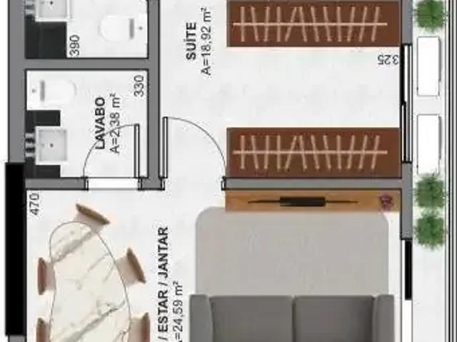 Apartamento para Venda em Goiânia/GO Setor Bueno 1 Quartos