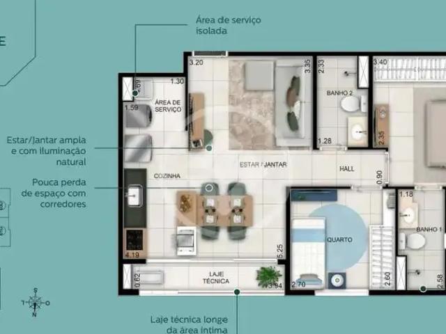 Apartamento para Venda em Goiânia/GO Setor Bueno 2 Quartos