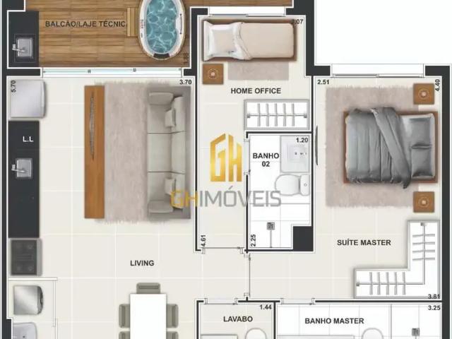 Apartamento para Venda em Goiânia/GO Setor Bueno 2 Quartos