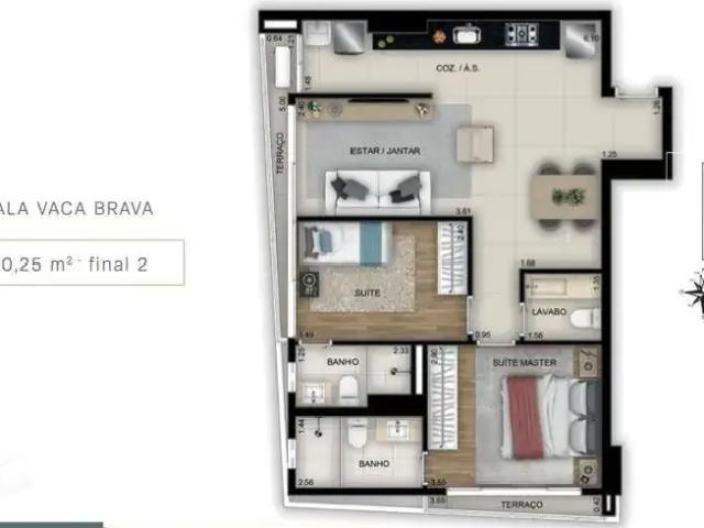 Apartamento para Venda em Goiânia/GO Setor Bueno 2 Quartos