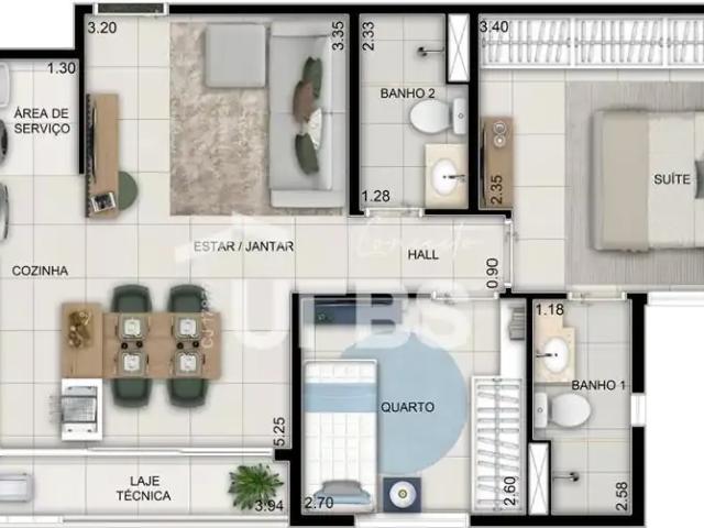 Apartamento para Venda em Goiânia/GO Setor Bueno 2 Quartos