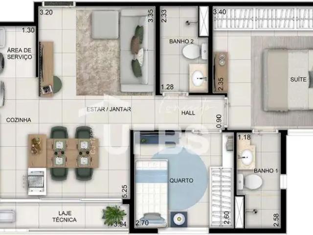 Apartamento para Venda em Goiânia/GO Setor Bueno 2 Quartos