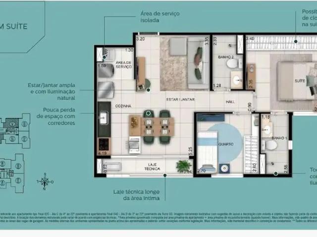 Apartamento para Venda em Goiânia/GO Setor Bueno 2 Quartos