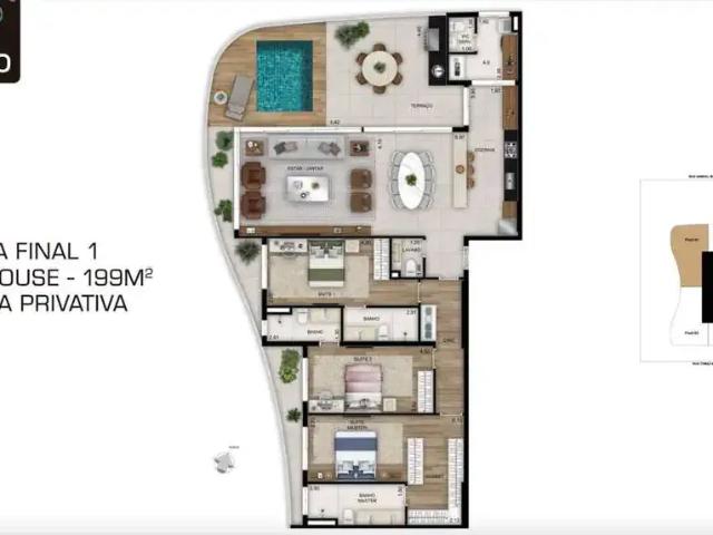 Apartamento para Venda em Goiânia/GO Setor Bueno 3 Quartos
