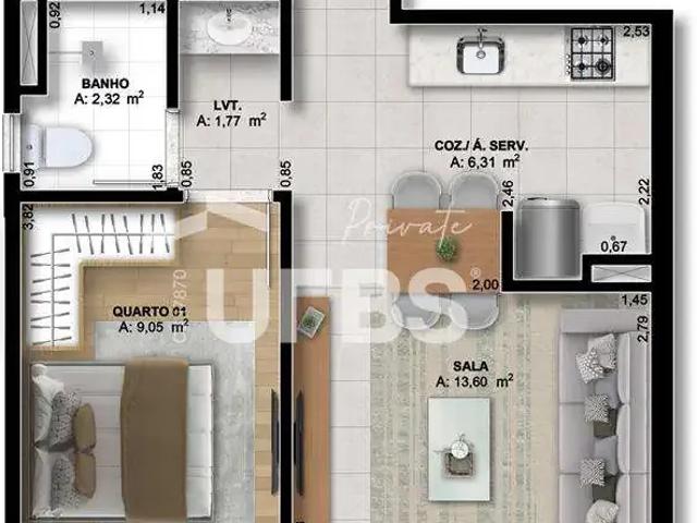 Apartamento para Venda em Goiânia/GO Setor Marista 1 Quartos