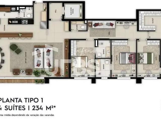 Apartamento para Venda em Goiânia/GO Setor Oeste 2 Quartos