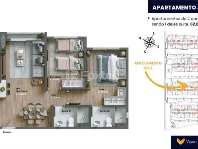 Apartamento para Venda em Gramado/RS Várzea Grande 1º de Maio 2 Quartos
