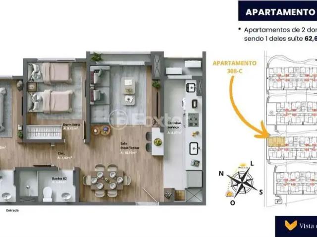 Apartamento para Venda em Gramado/RS Várzea Grande 1º de Maio 2 Quartos