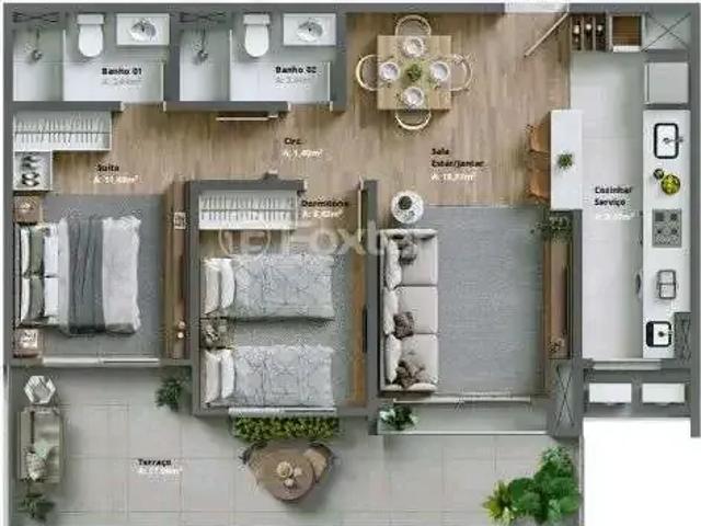 Apartamento para Venda em Gramado/RS Várzea Grande 1º de Maio 2 Quartos
