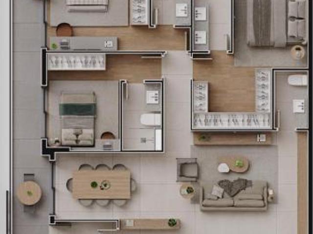 Apartamento para venda em Hugo Lange de 132.51m² com 3 Quartos, 3 Suites e 3 Garagens