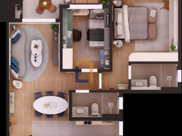 Apartamento para venda em Hauer de 65.00m² com 2 Quartos, 1 Suite e 1 Garagem