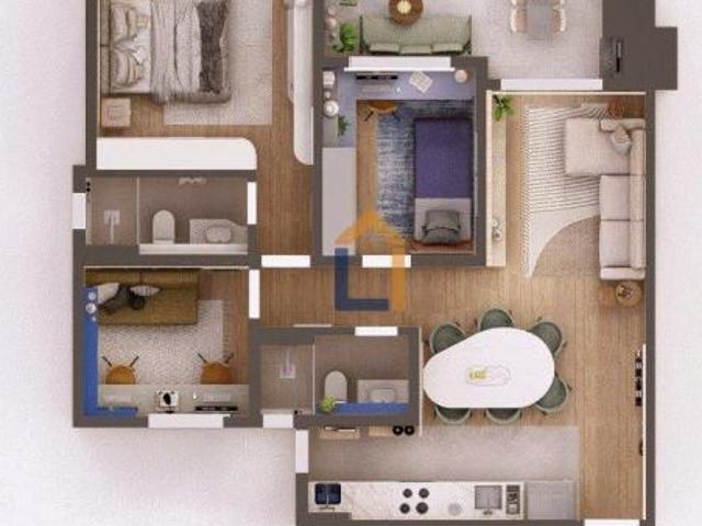 Apartamento para venda em Hauer de 62.00m² com 2 Quartos, 1 Suite e 1 Garagem