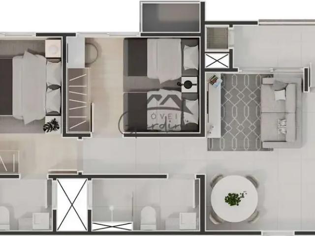 Apartamento para Venda em Itajaí/SC Cordeiros 2 Quartos