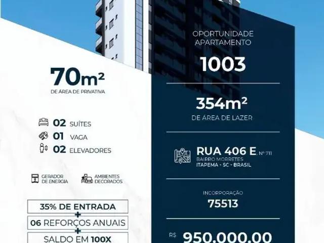Apartamento para Venda em Itapema/SC Morretes 2 Quartos