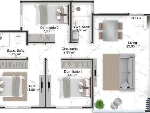 Apartamento para Venda em Itapema/SC Morretes 3 Quartos