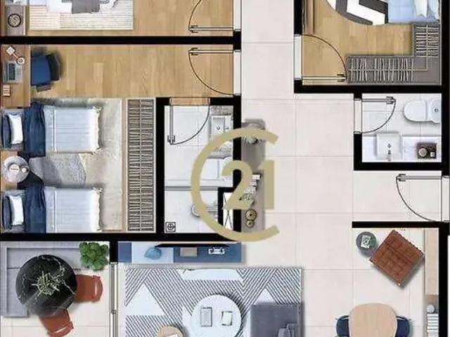 Apartamento para Venda em Indaiatuba/SP Centro 3 Quartos