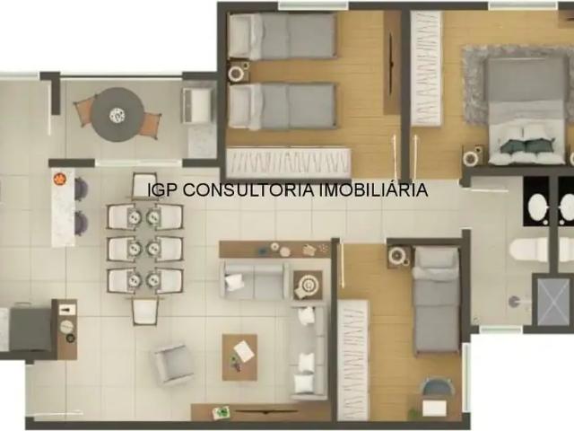 Apartamento para Venda em Indaiatuba/SP Jardim Santiago 3 Quartos